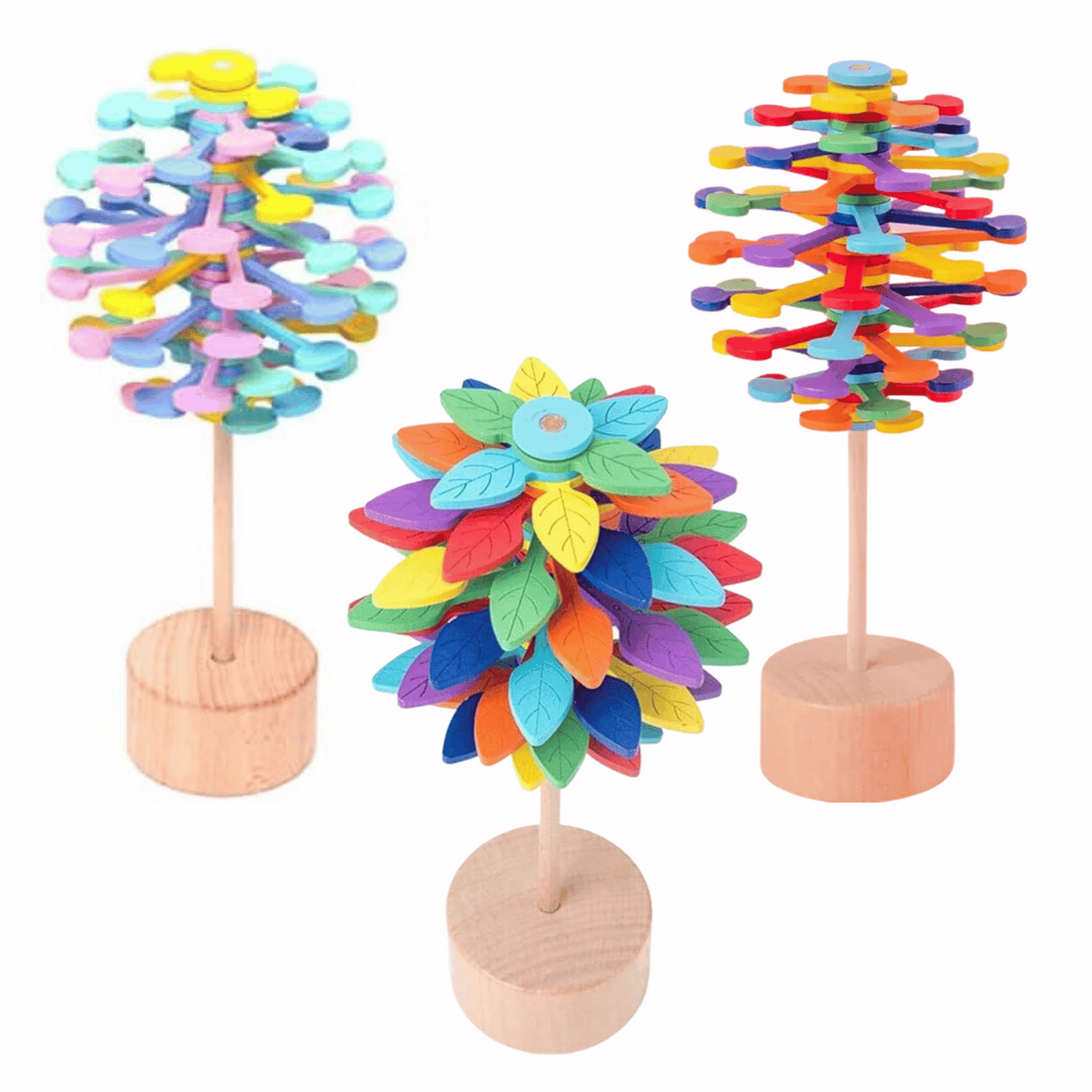 Fibonacci Spiral Tree Spinning Fidget | Wooden toy – Sensory Street
