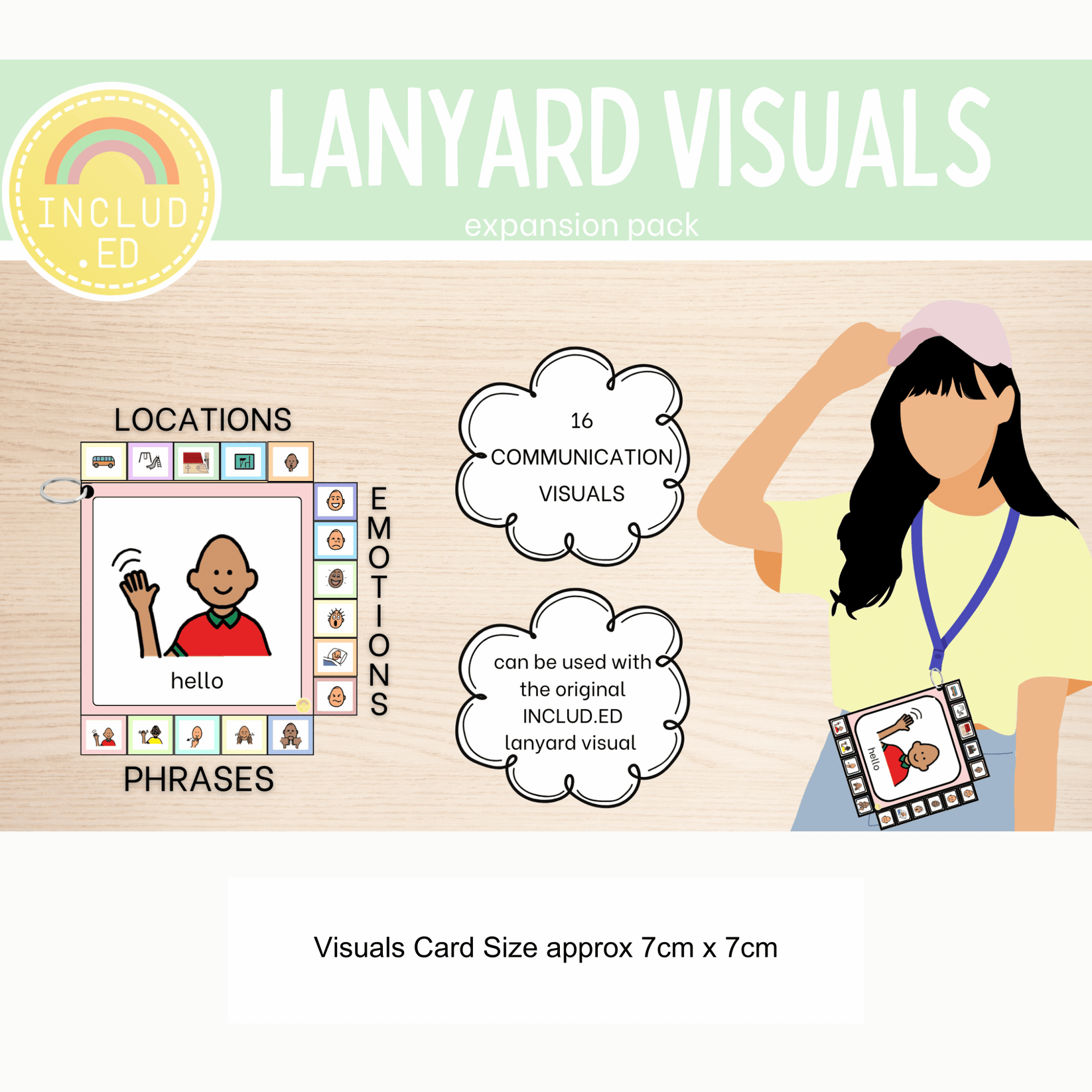 Lanyard Visual Expansion Pack | Visual Communication Tool – Sensory Street