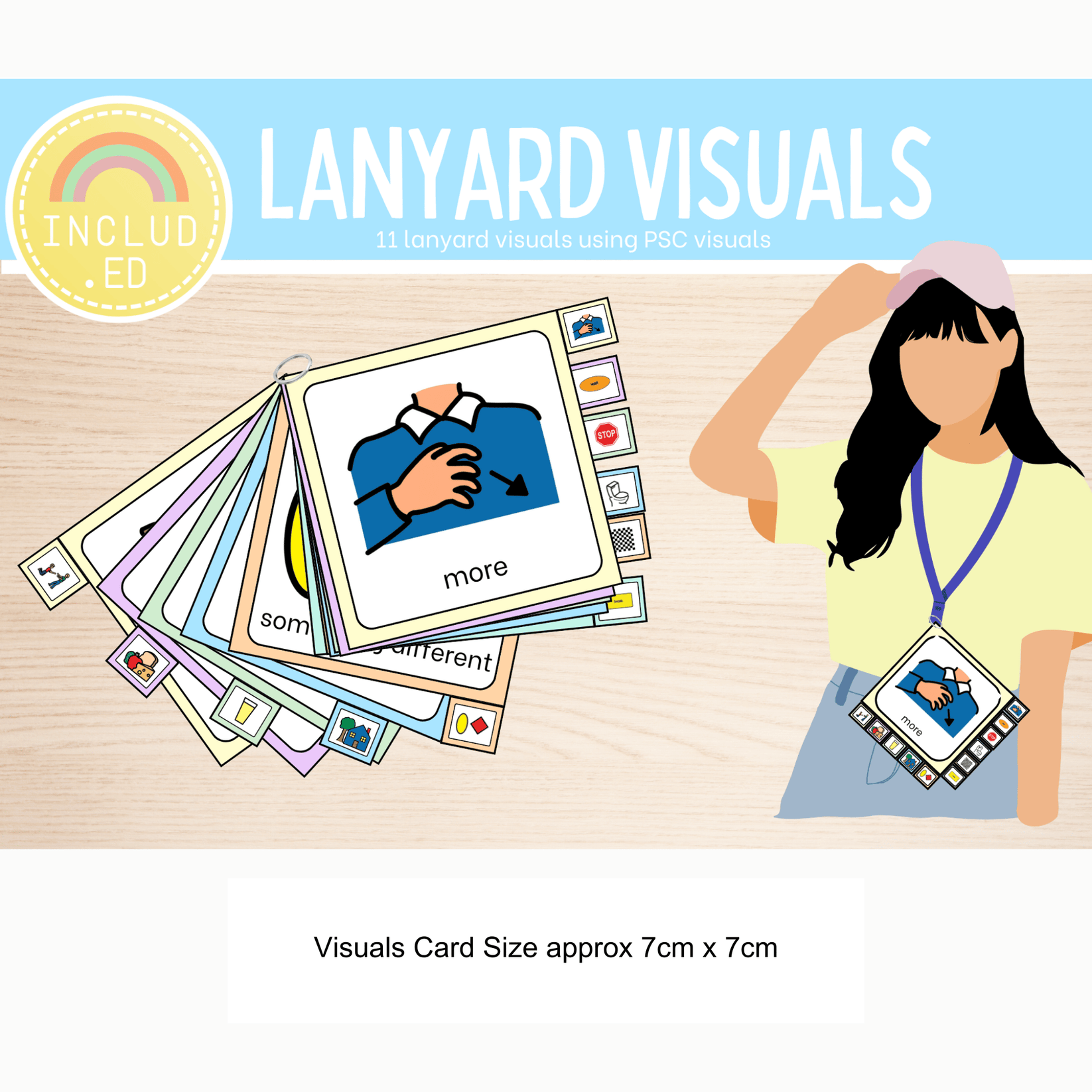 Lanyard Visual Communication Cards | Visual Communication Tool ...