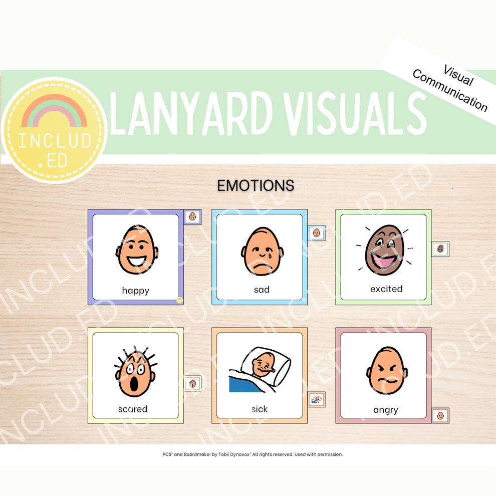 Lanyard Visual Expansion Pack | Visual Communication Tool – Sensory Street