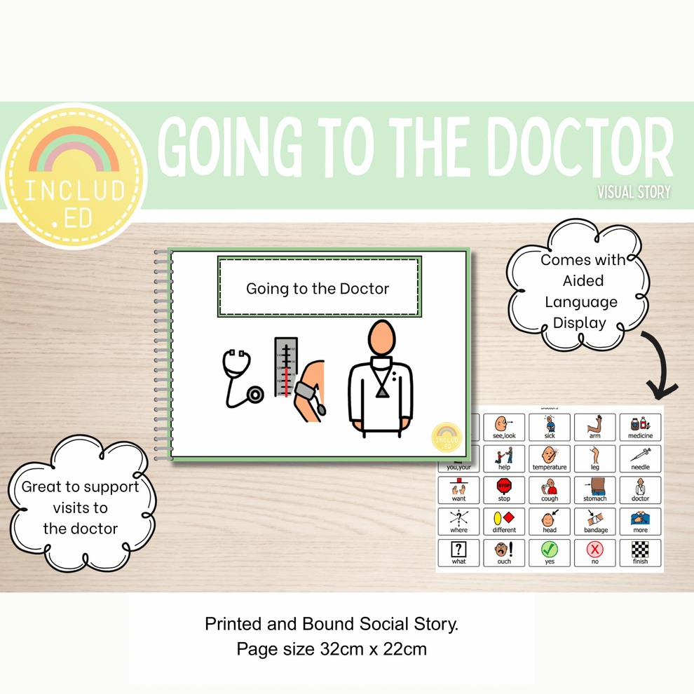Visual Social Story - Going to the Doctor | Laminated and Bound ...