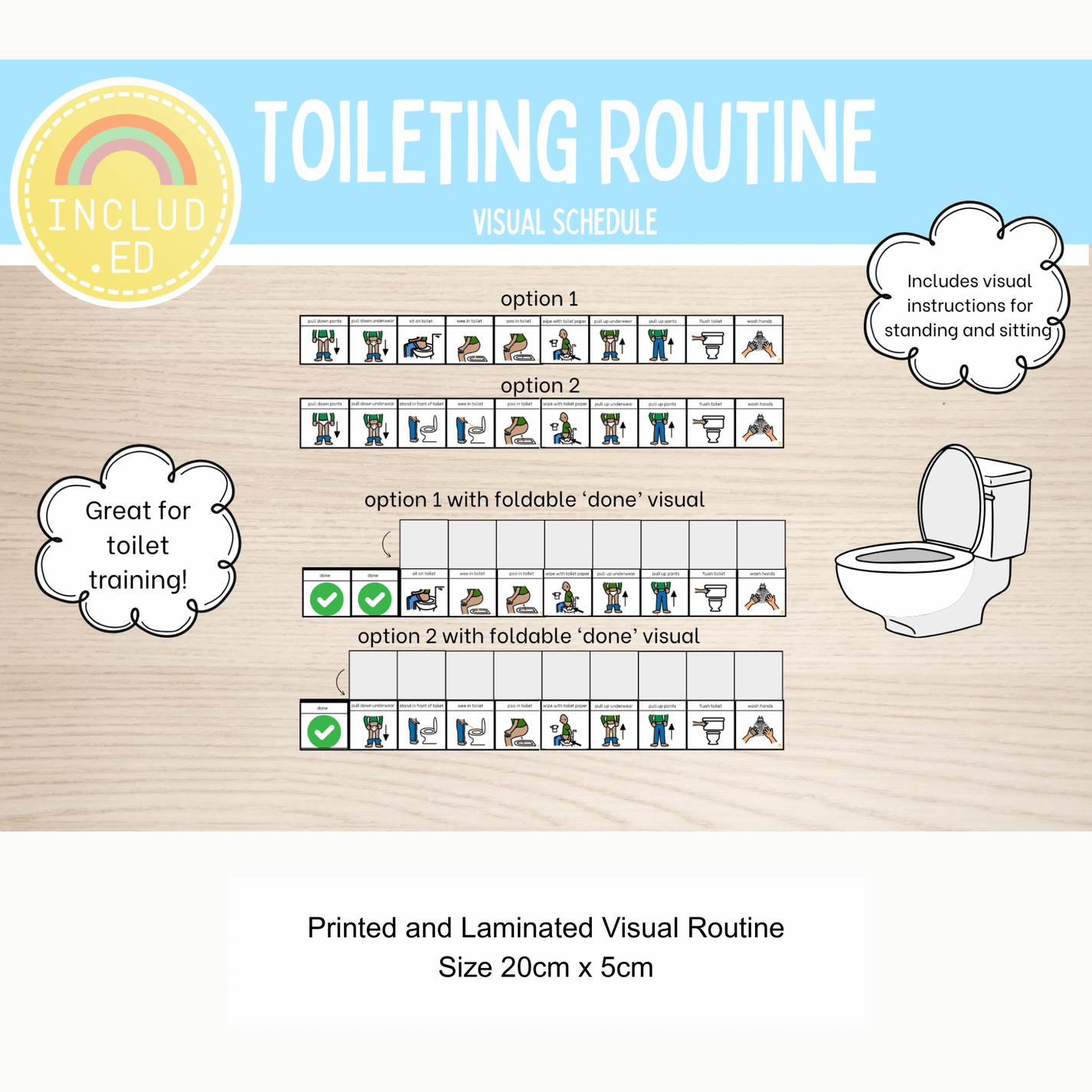 Visual Routine - Using the Toilet | Laminated and Bound – Sensory Street