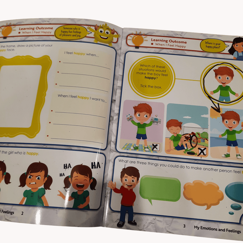 My Emotions and Feelings Wipe-Clean Learning Book – Sensory Street