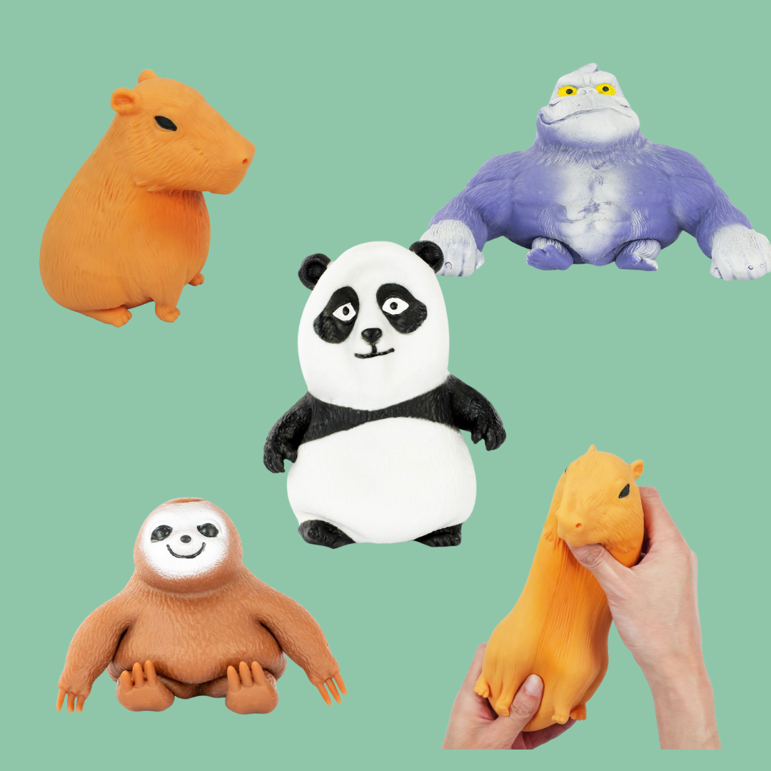 Stretch & Smash Animals | Sloth, Gorilla, Capybara and Panda – Sensory ...