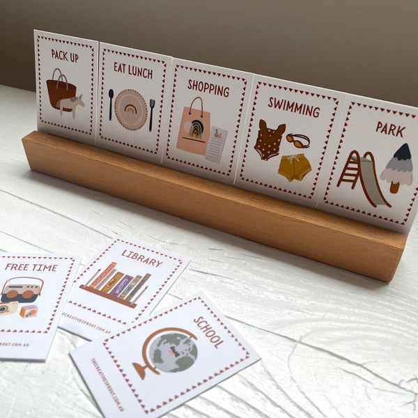 Daily Routine Cards With Stand | Visual Daily Schedule – Sensory Street