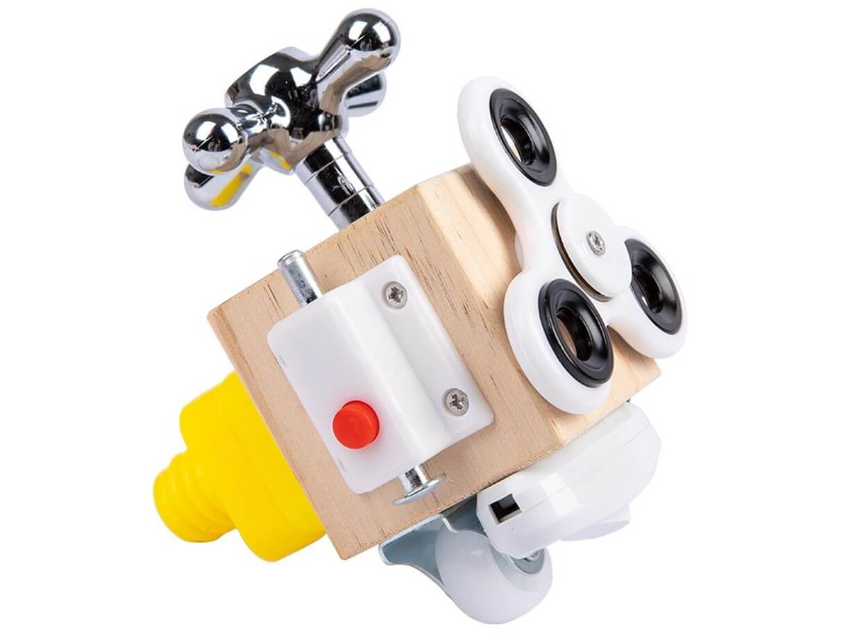 Wooden Busy Block Activity Cube | Great for Travel – Sensory Street